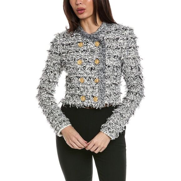 St. John | Jackets & Coats | St John Boucle Fringe Jacket | Poshmark